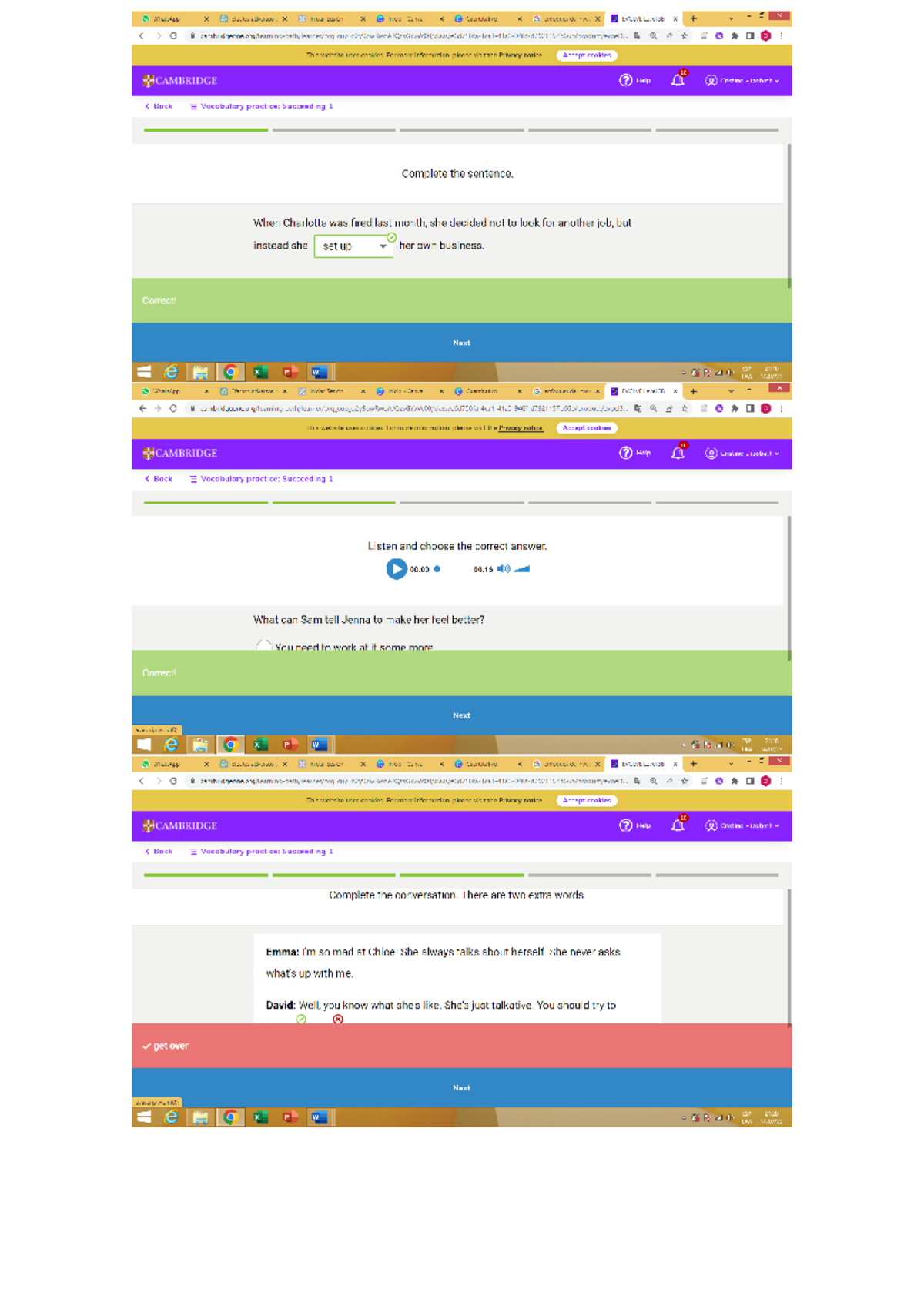 Unidad 11 Plataforma - English - set up/keep up Advantage Result - Studocu
