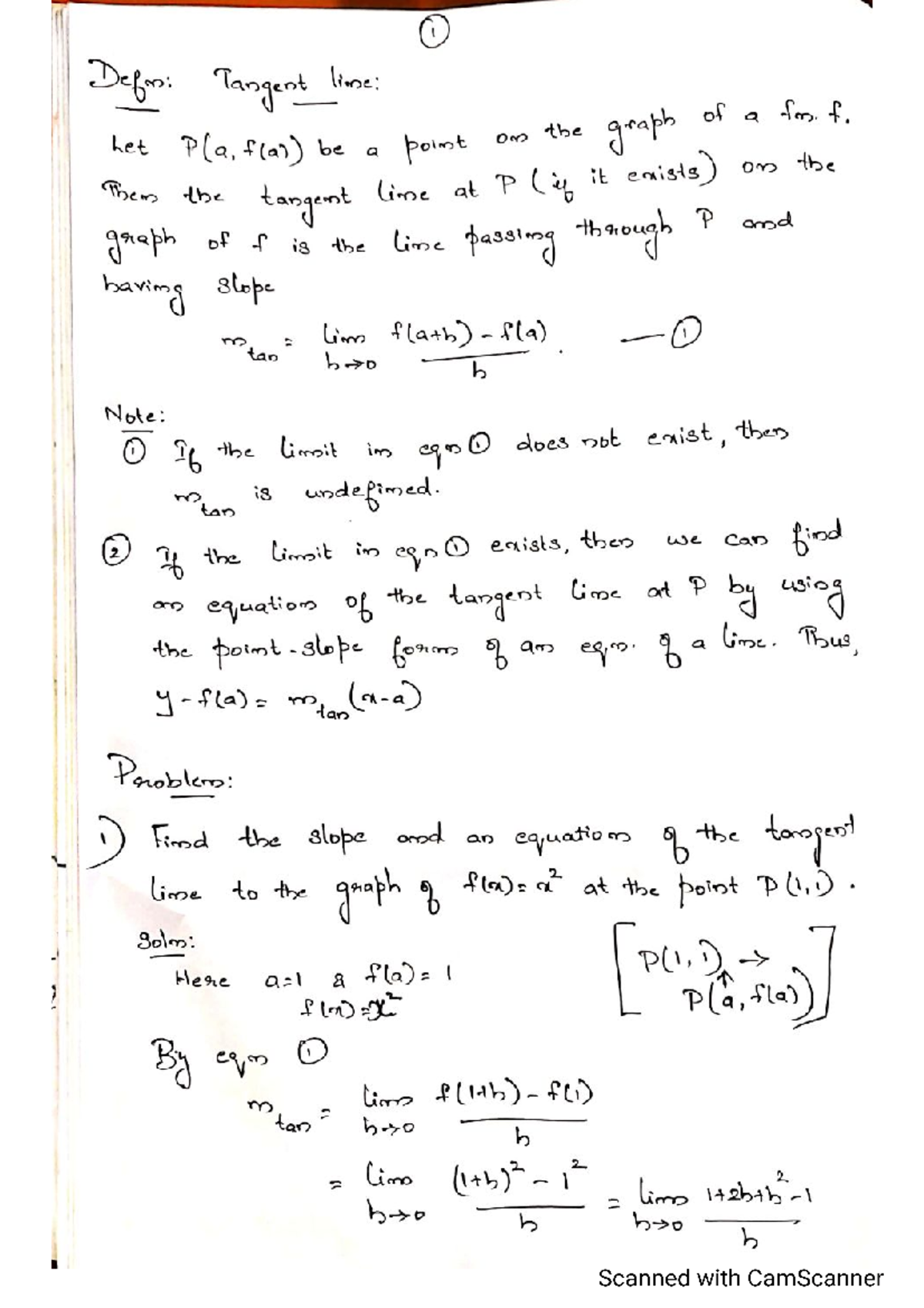 2nd semester module 1 tangent lines and rate of change important ...