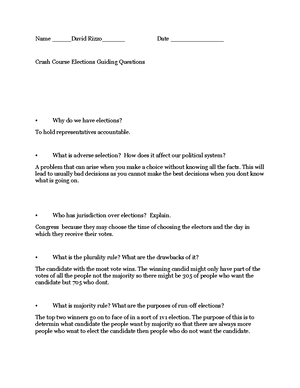 Electoral College pros cons chart and questions - Name ...