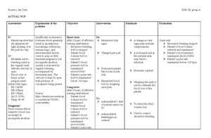 Readiness for Enhanced Comfort NCP - Cantoria, Philippe N. BS Nursing 2G-A Nursing Care Plan ...