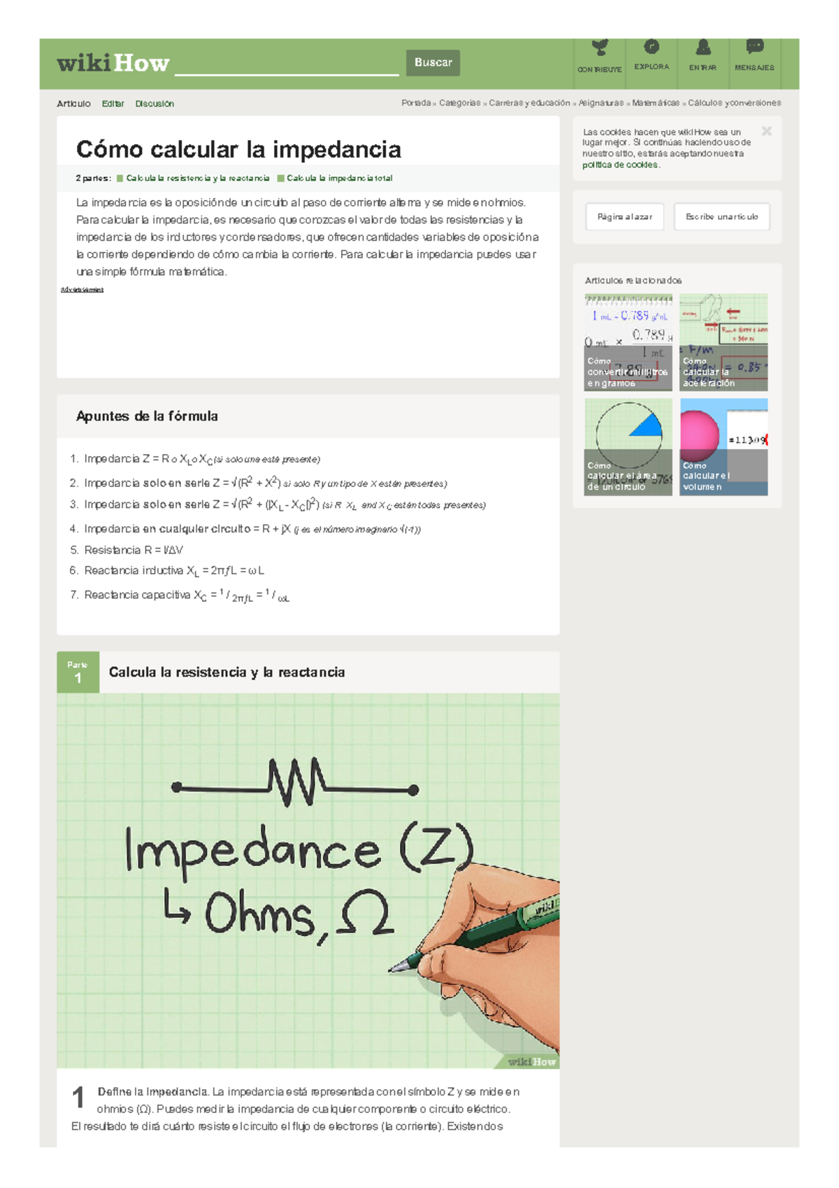 Reactancia Capacitiva - Cómo calcular la impedancia 2 partes: Calcula ...
