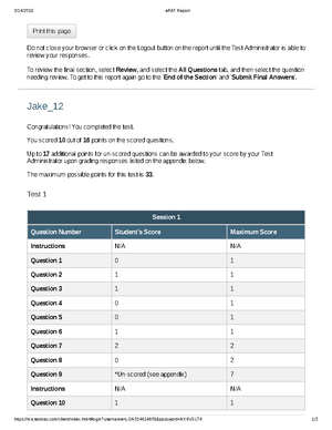 Module 1 test C - Test - Module #1 Test C - PSW V Total points35 ...