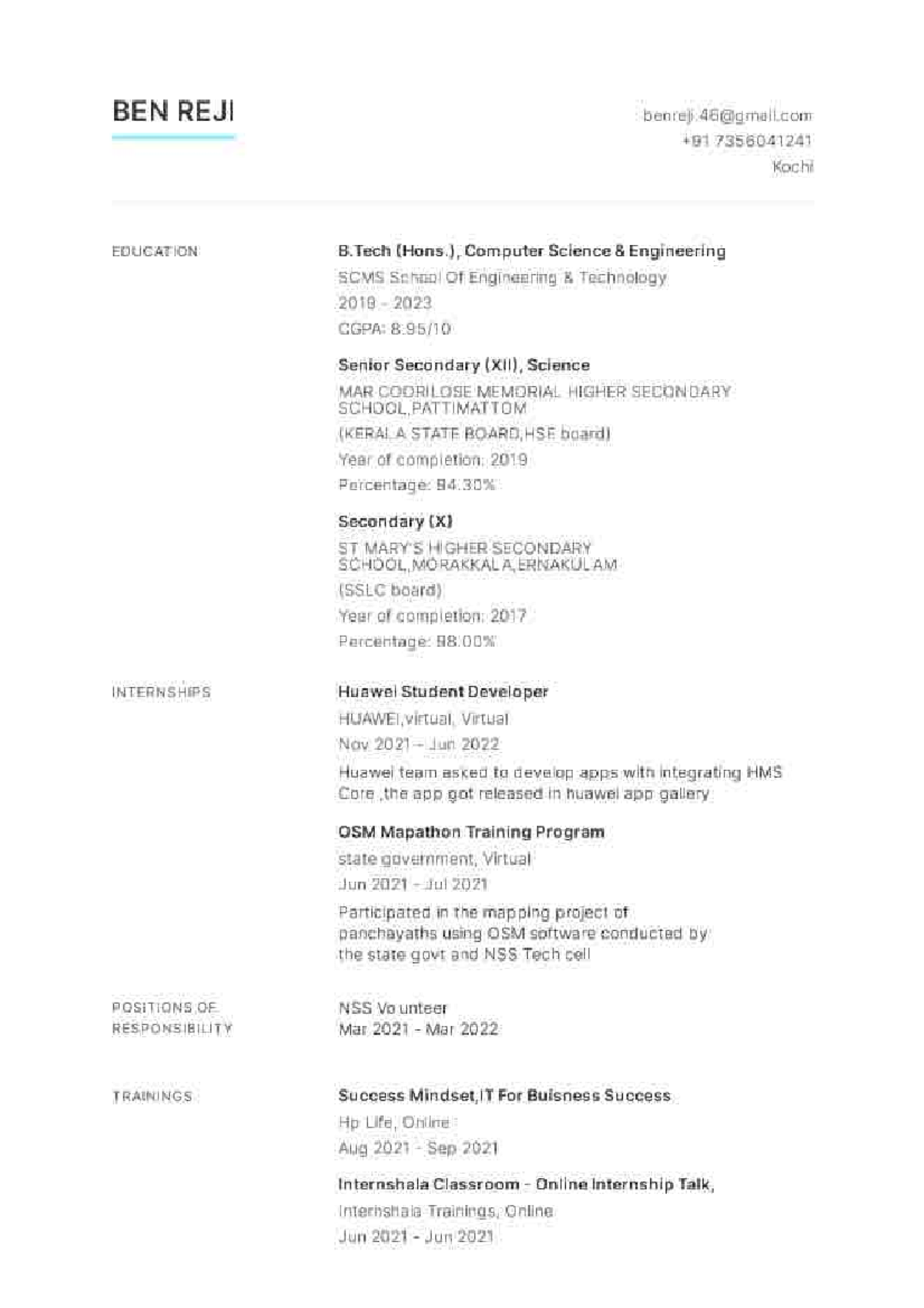 Benreji 7356041241 2 11zon 3 - BEN REJI 7356041241 Kochi EDUCATION B ...