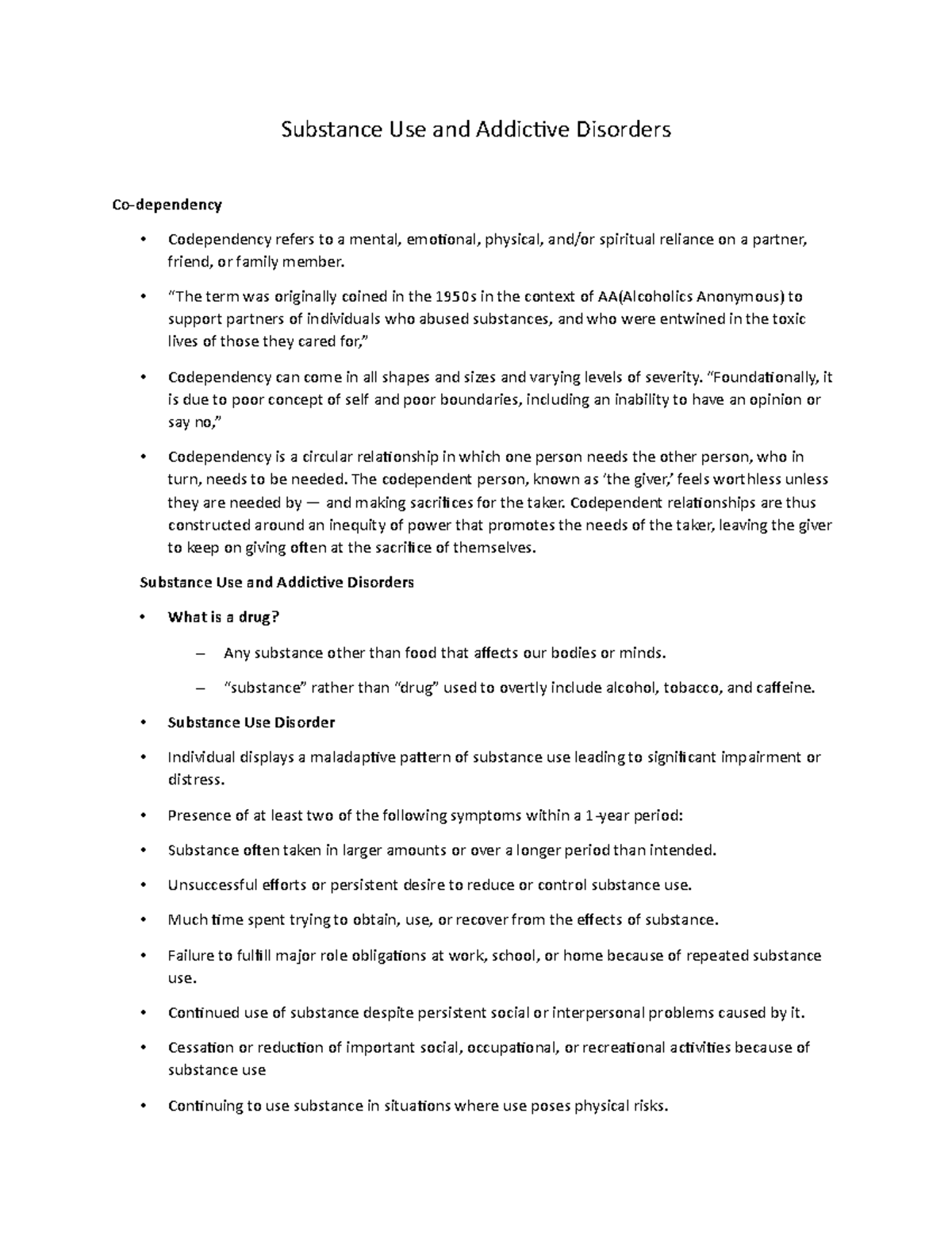 Substance Use and Addictive Disorders - Substance Use and Addictive ...