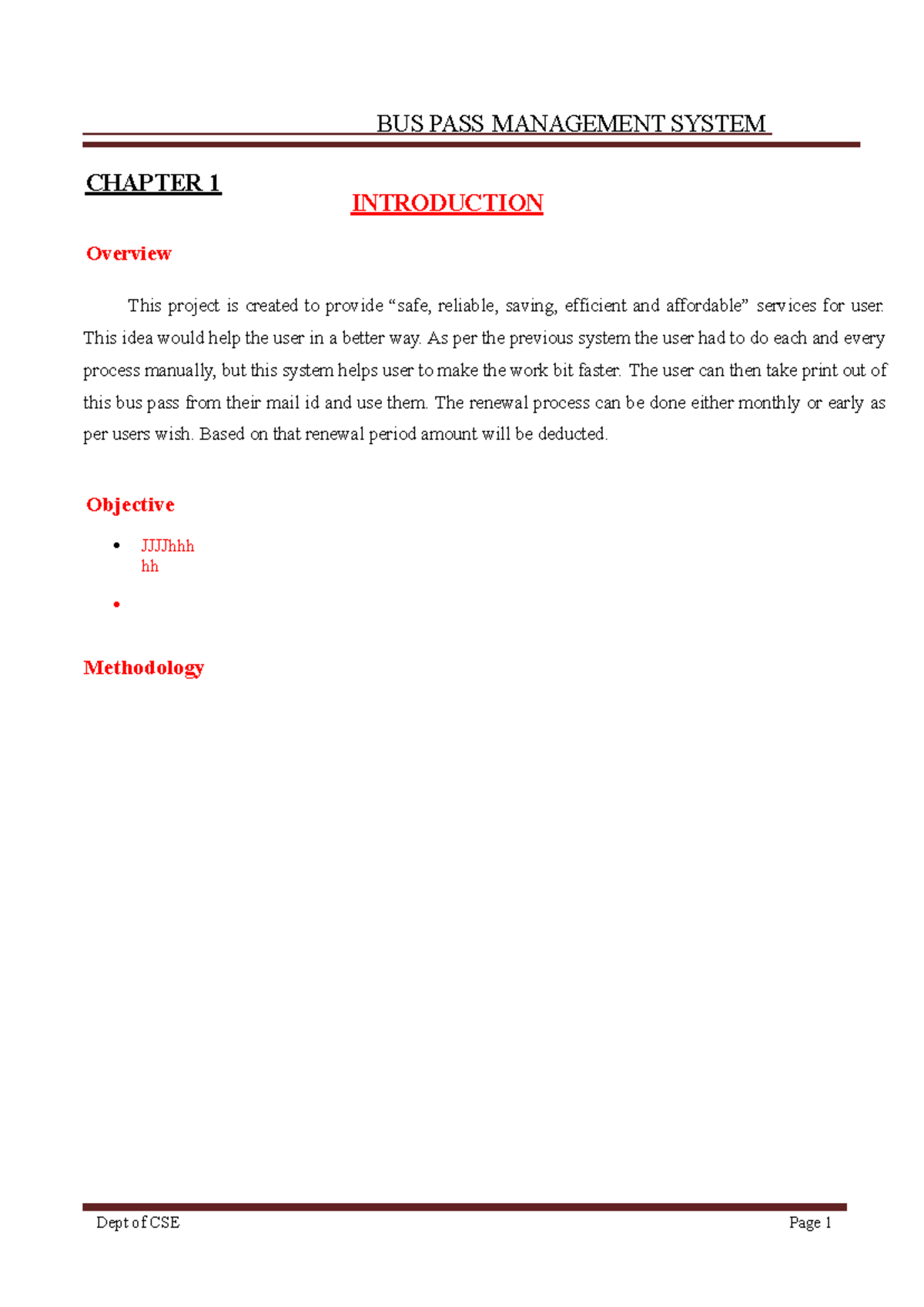 DFMS Report-pages-6-25 - BUS PASS MANAGEMENT SYSTEM Dept of CSE Page 1 ...
