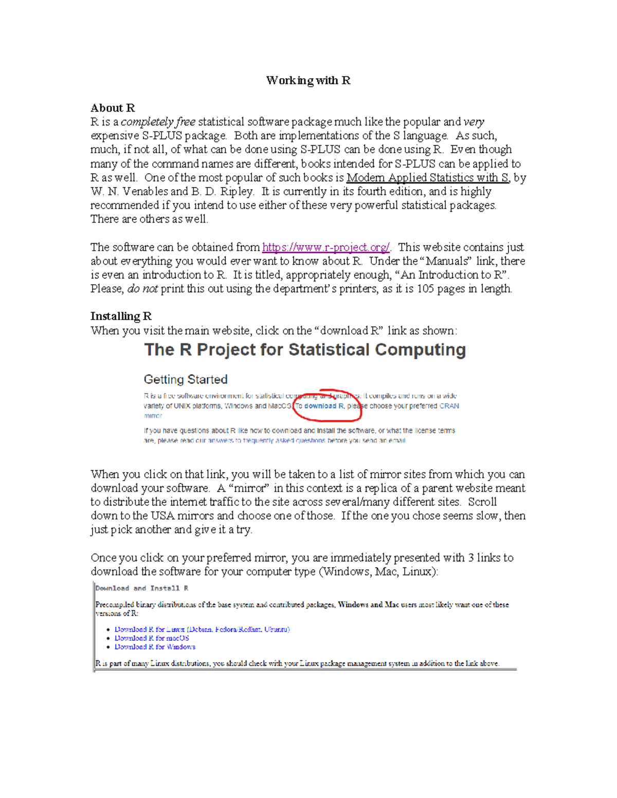 Working with R - Basic R packages to familiarize with - Working with R ...