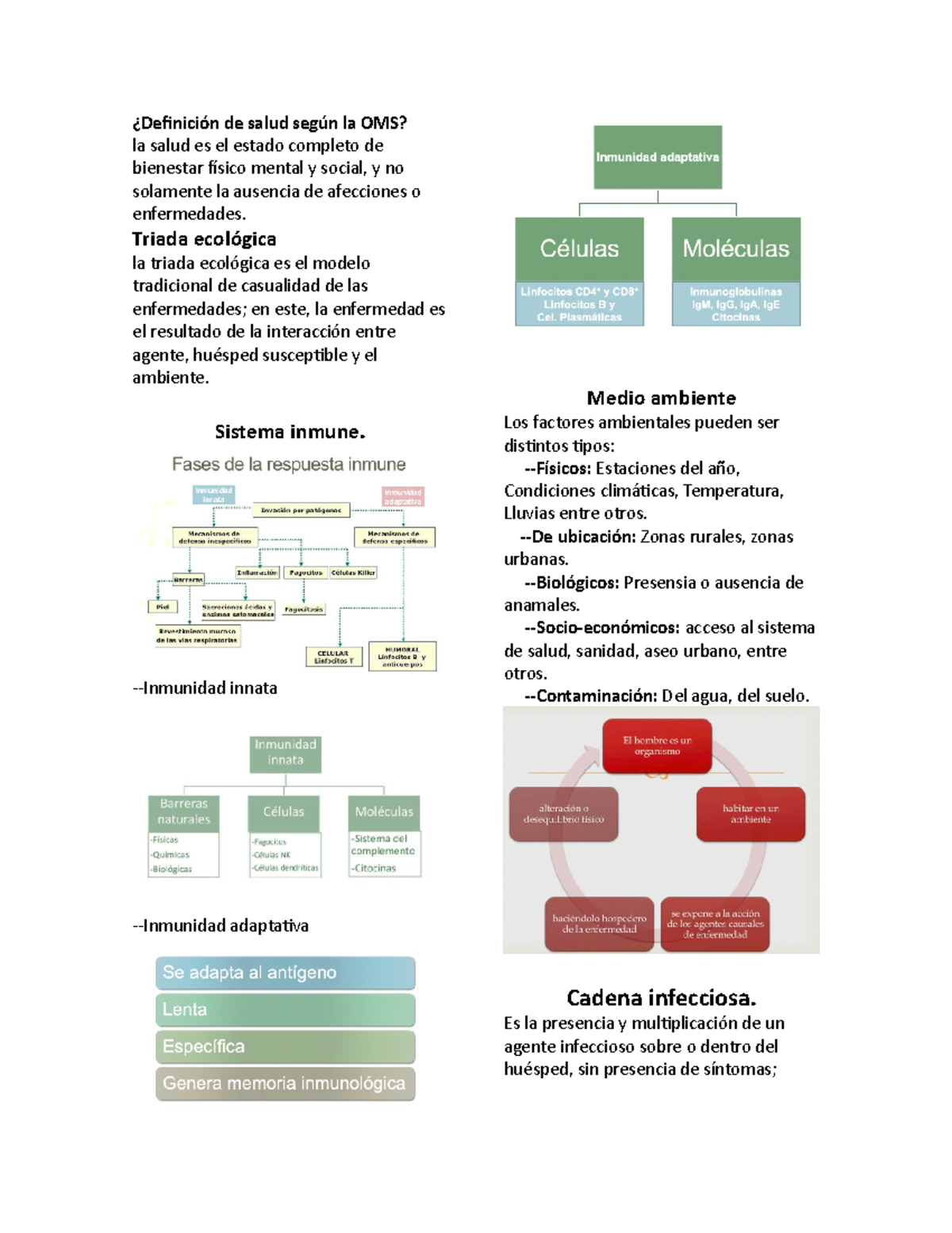 Temas de ecología - Segundo parcial, semestral - ¿Definición de salud ...