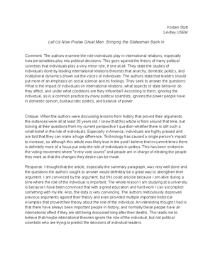 Wendt CCR - Professor Daniel Lindley - Kristen Stott Wendt CCR Lindley ...