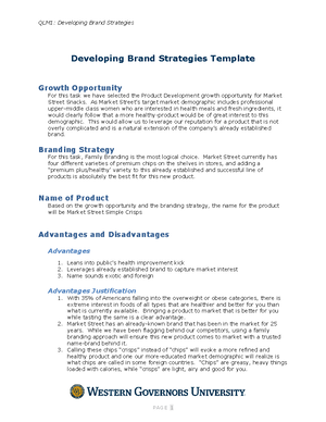 QBM1 TASK 1 Market Entry Overview - Your submission must be your ...