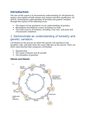 Unit 17 cell division and heredity - Unit 17: Cell Division and ...