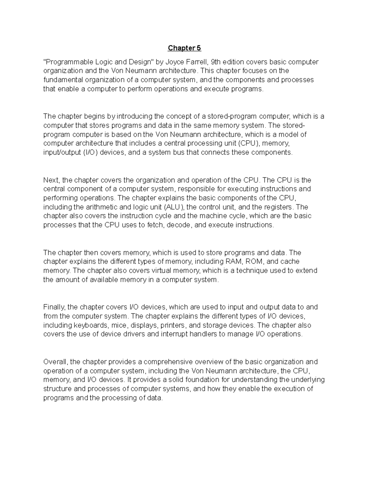 Chapter 5 PLD - Chapter 5 "Programmable Logic and Design" by Joyce ...