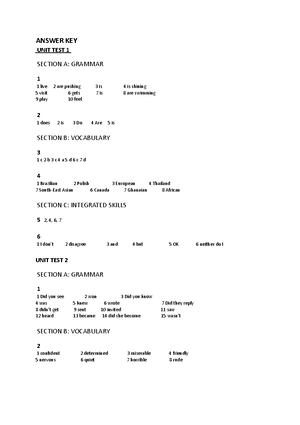 Gamma Reading Worksheet 1 KEY - Ege University School of Foreign Languages Materials Development ...
