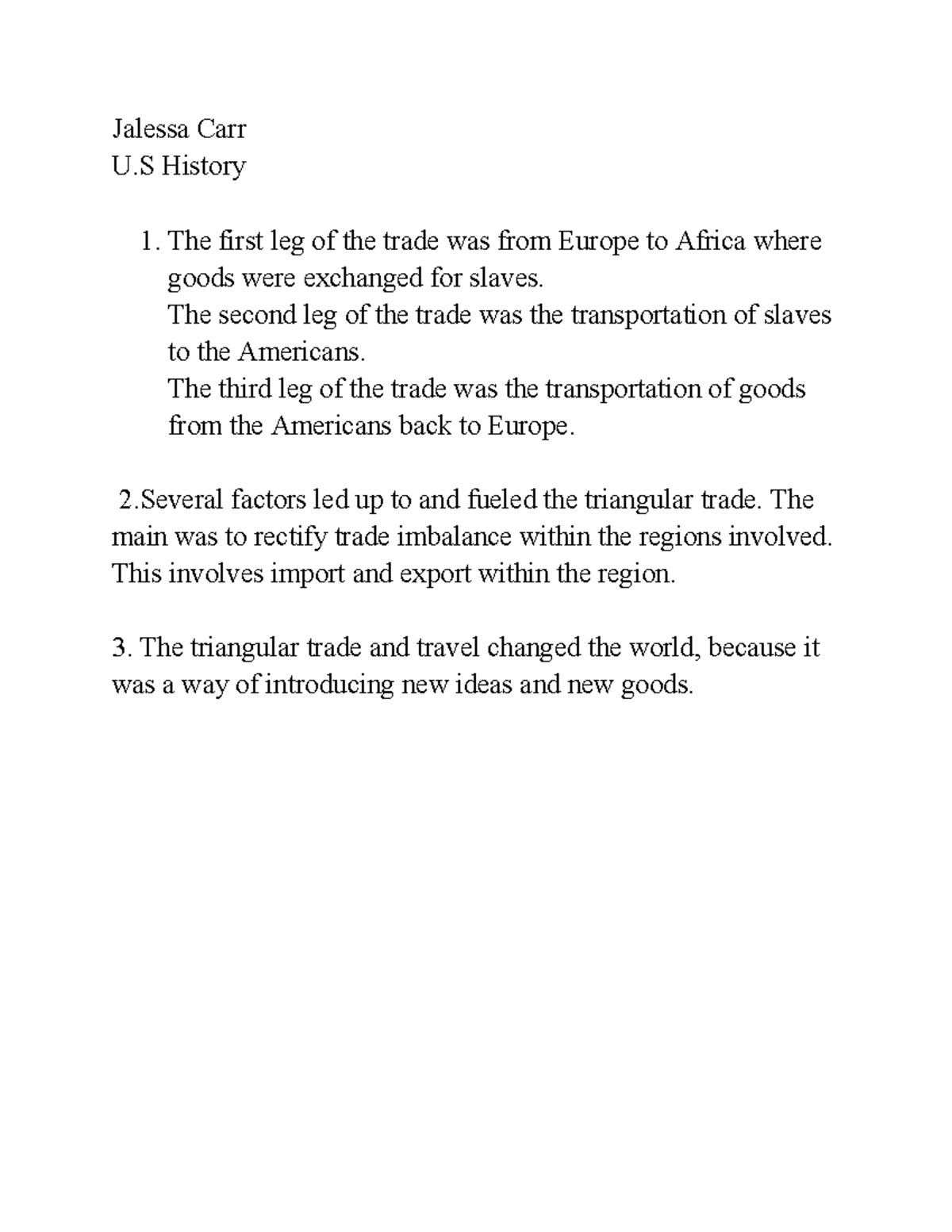The Triangular Trade Classwork Worksheet Jalessa Carr U History The the-triangular-trade-classwork-worksheet-jalessa-carr-u-history-the