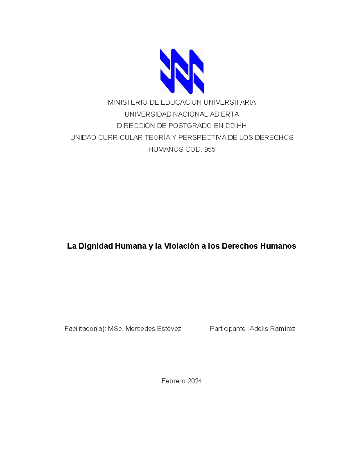 Separata sobre los derechos humanos y la dignidad humana - MINISTERIO ... Separata sobre los derechos humanos y la dignidad humana - MINISTERIO ...