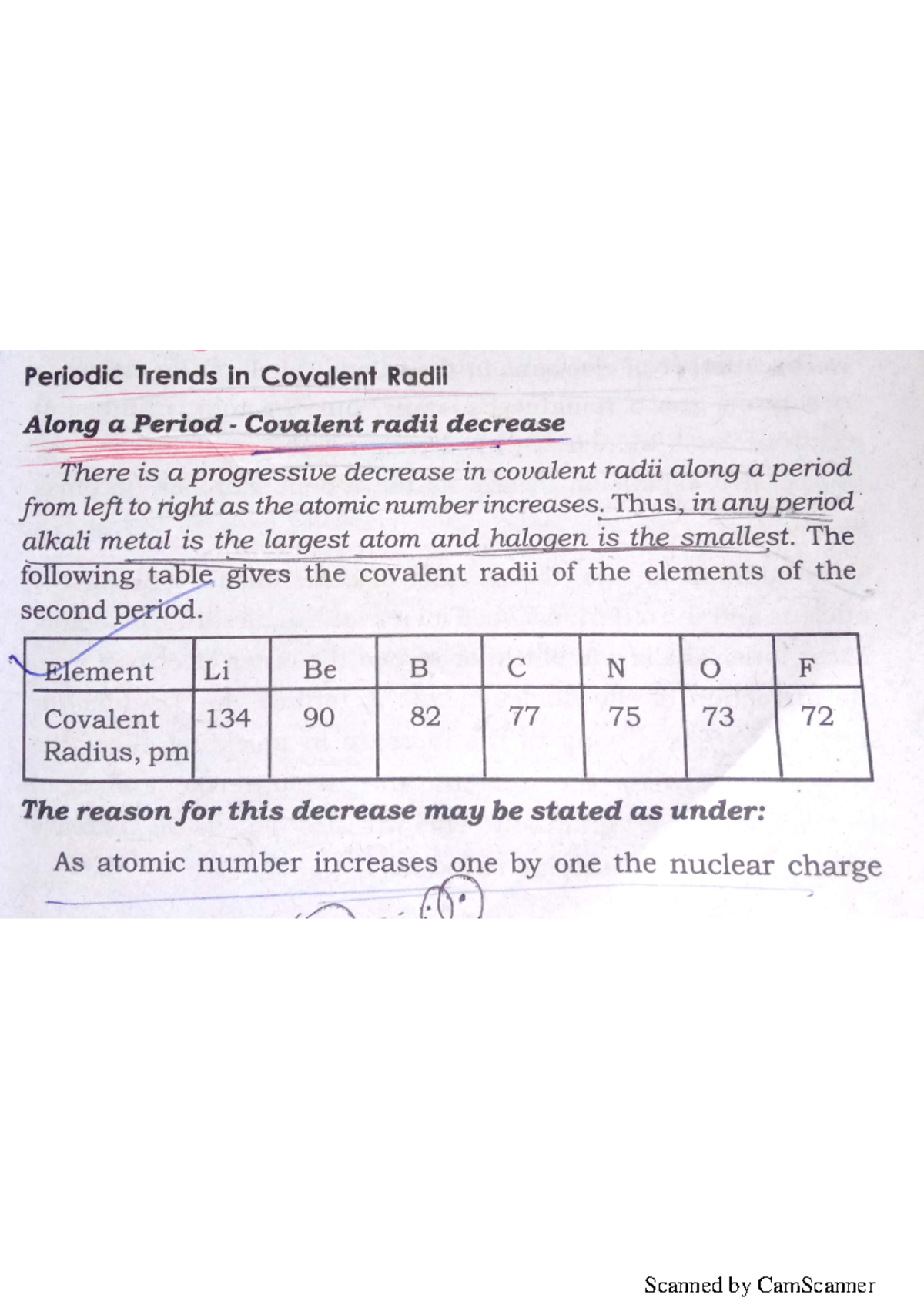 Periodic trends in covalent radii - Inorganic Chemistry I - Scanned by ...