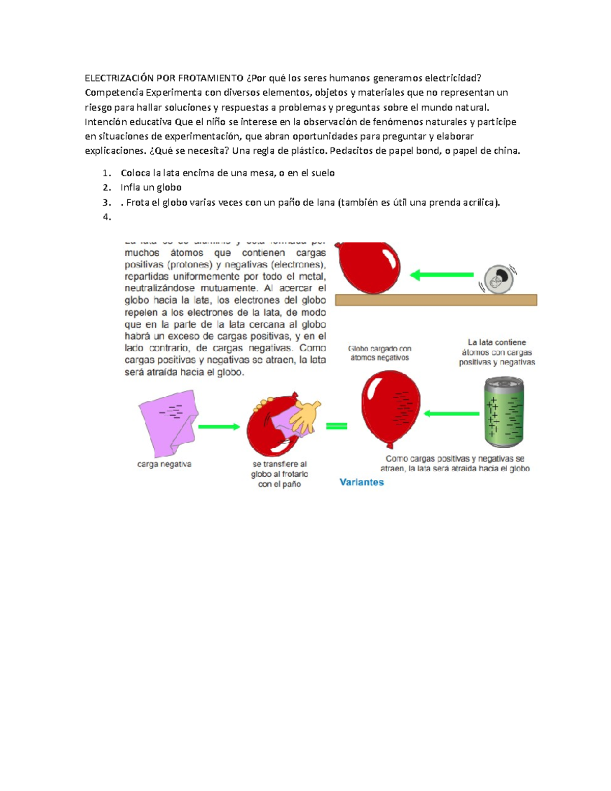 5to. Electrización POR Frotamiento - ELECTRIZACIÓN POR FROTAMIENTO ¿Por ...