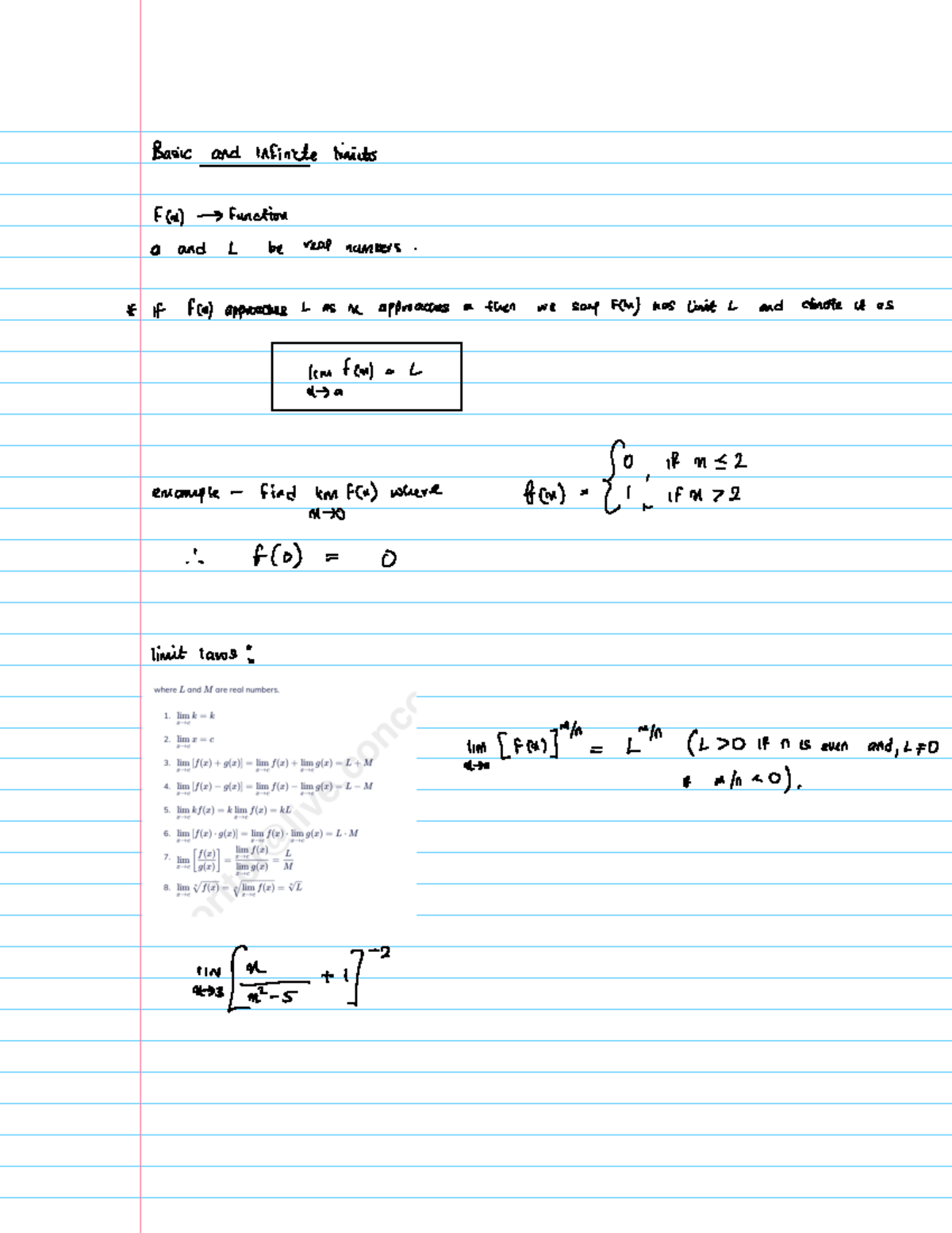 Note Jan 29, 2024 - Summary Fundamental Mathematics II - Basic and ...