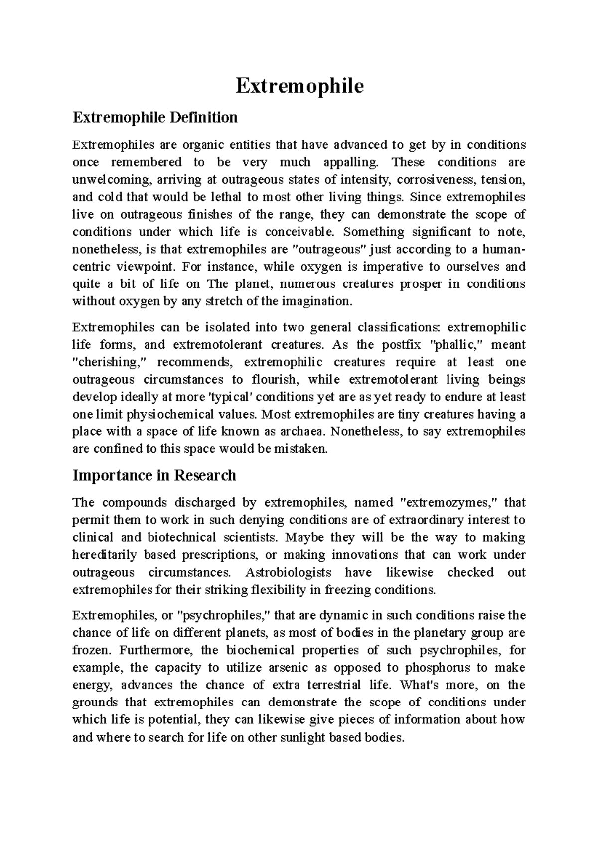Extremophile - Extremophile Extremophile Definition Extremophiles are ...