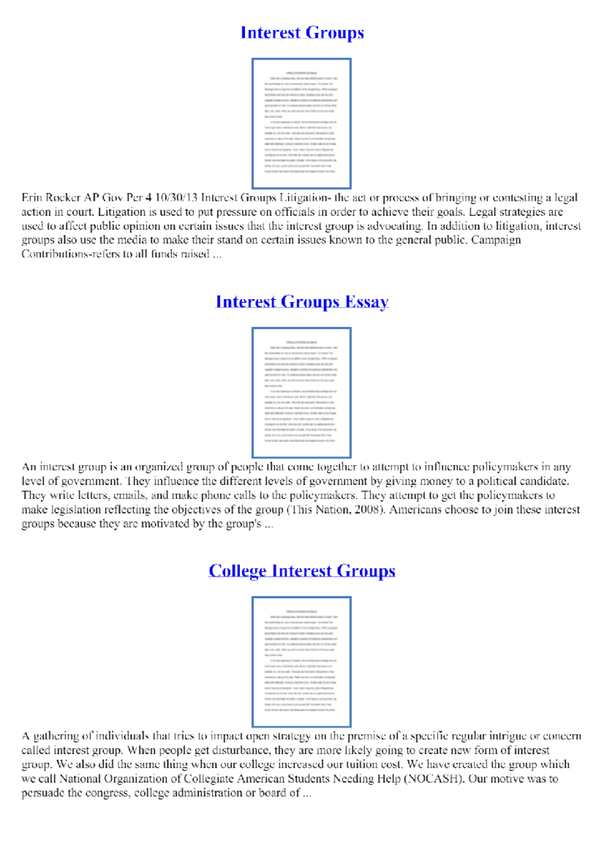 Interest Groups Essay - (LAWS4284) - Studocu