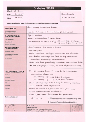 SBAR method information - SBAR (situation, background, assessment ...