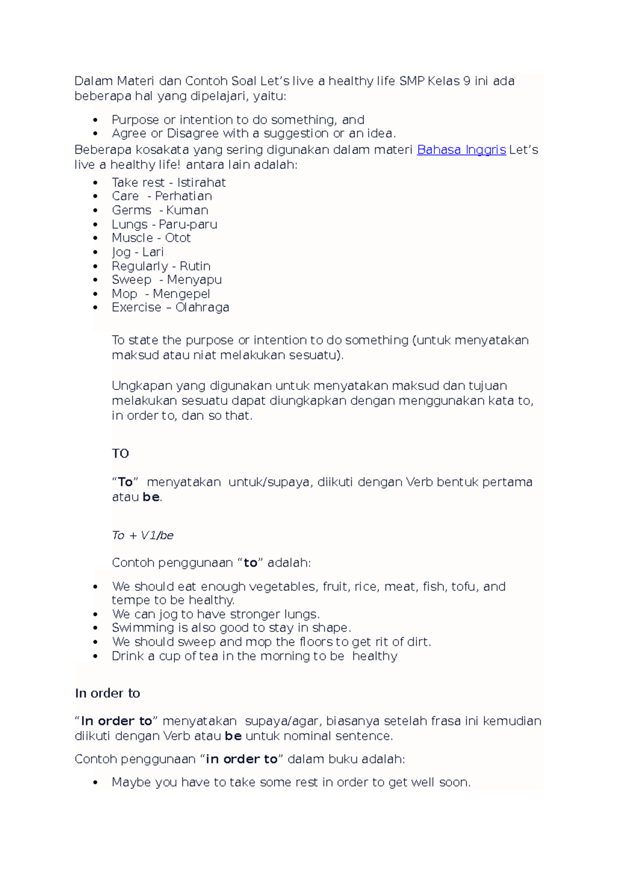 English chapter 2 - Well paper - Dalam Materi dan Contoh Soal Let’s ...