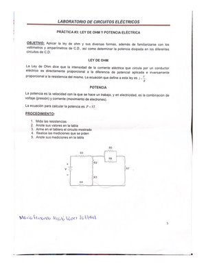 Laboratorio de Circuitos Eléctricos Correcciones DIC2018 - UNIVERSIDAD AUTÓNOMA DE NUEVO LEÓN ...