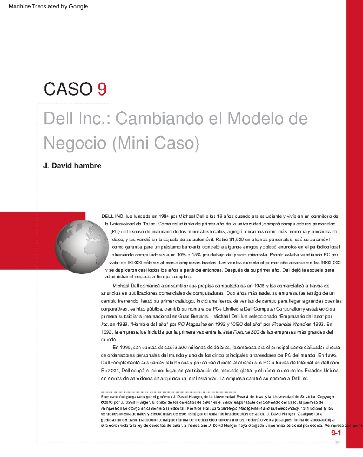 Caso para tarea grupal Week 7 Dell Inc. Changing the Business Model ...