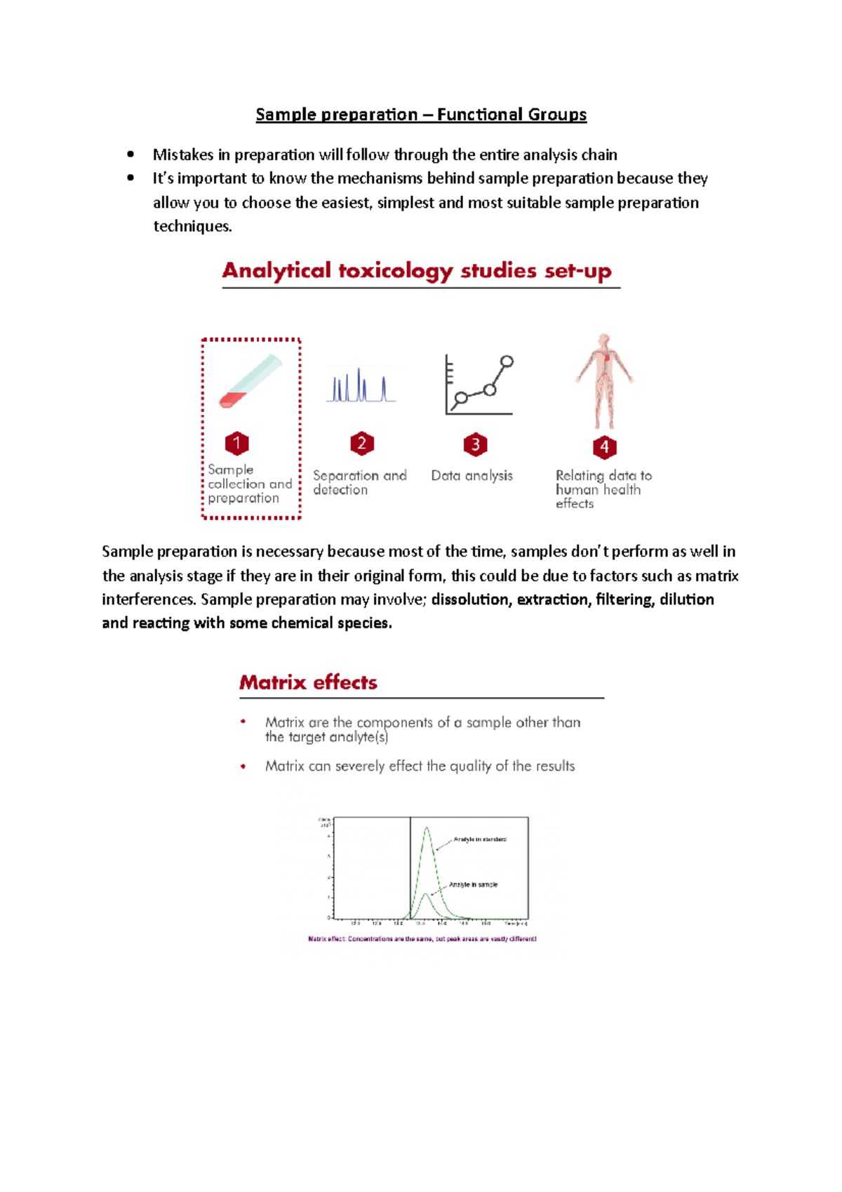 Sample preparation - Functional Groups - Sample preparation is ...