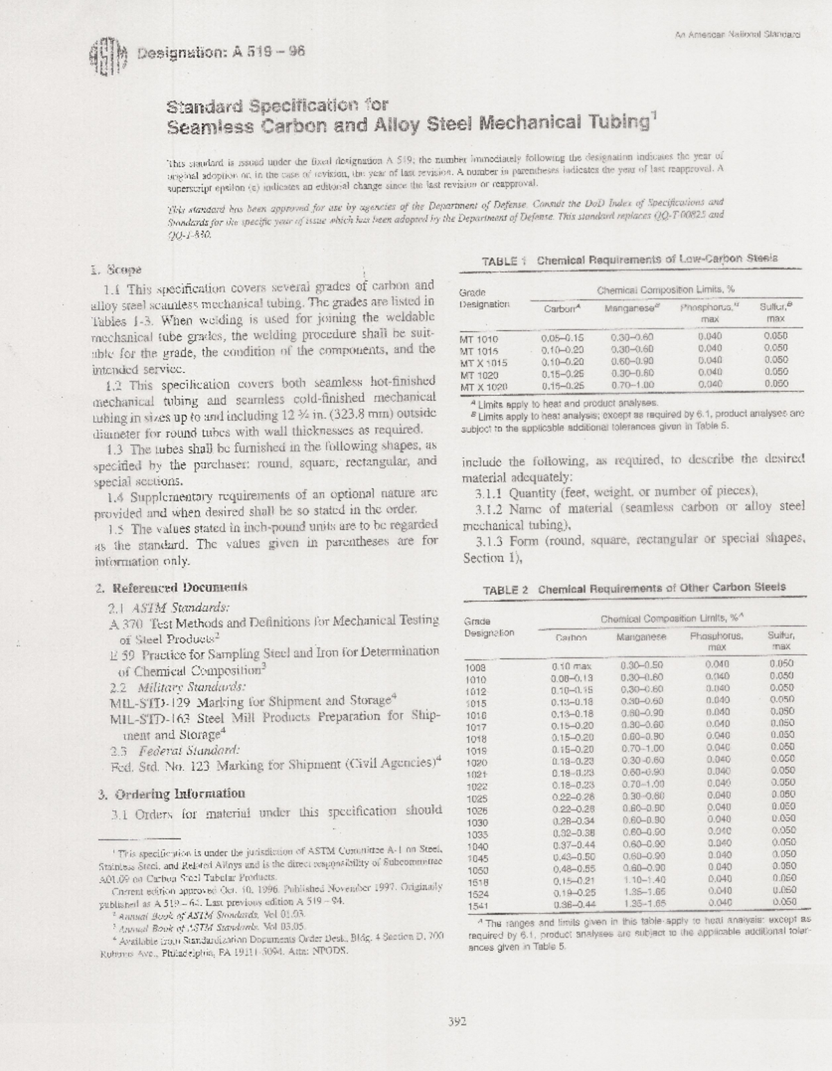 A519 CDSM Steel TUBE - CDSM tube specifications - Mechanical and ...