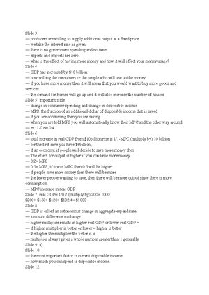 EC140 Cheat Sheet - Test 2 macroeconomcis - ECON 101 - Studocu