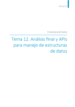 TEMA 10. Tablas HASH - Tema 10 Estructura de Datos Tema 10. Tablas hash Índice Esquema Ideas ...