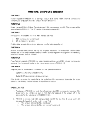 Tutorial 8 - MAT112 BUSINESS MATHEMATICS TOPIC 3 (MARKUP & MARKDOWN ...