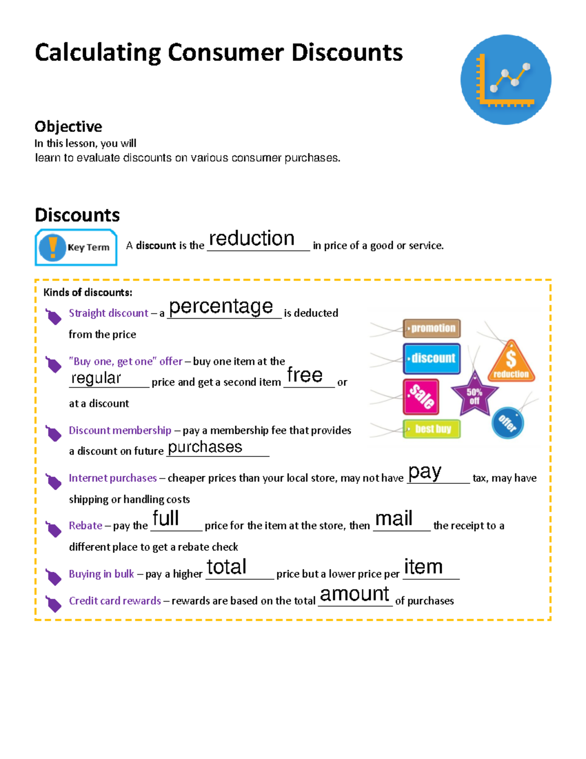 Kami Export - Guided Notes - Calculating Consumer Discounts ...