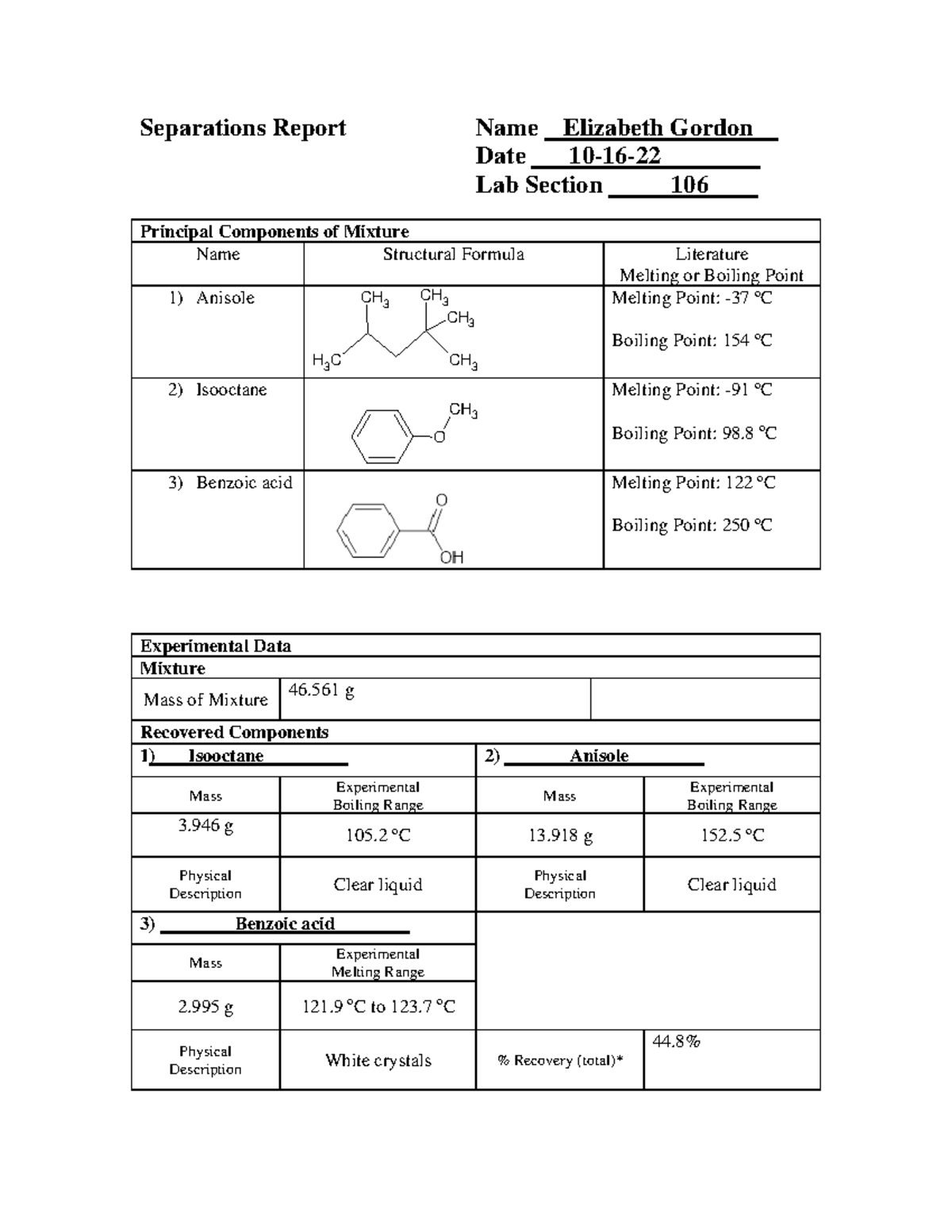Separations Report - Methods such as separation, filtration, and ...