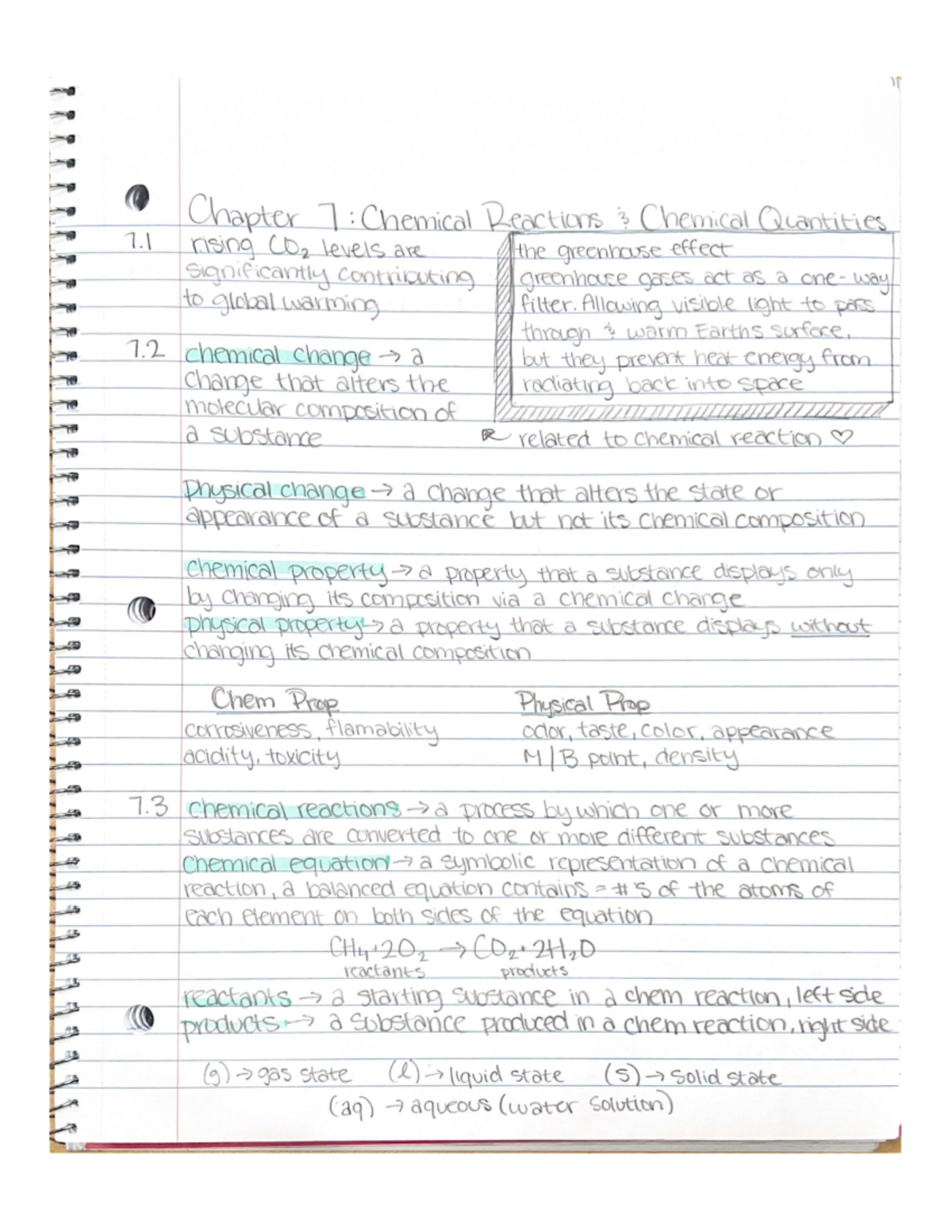 Chapter 7 - Chemical Reactions and Chemical Quantities - 01:160:161 ...