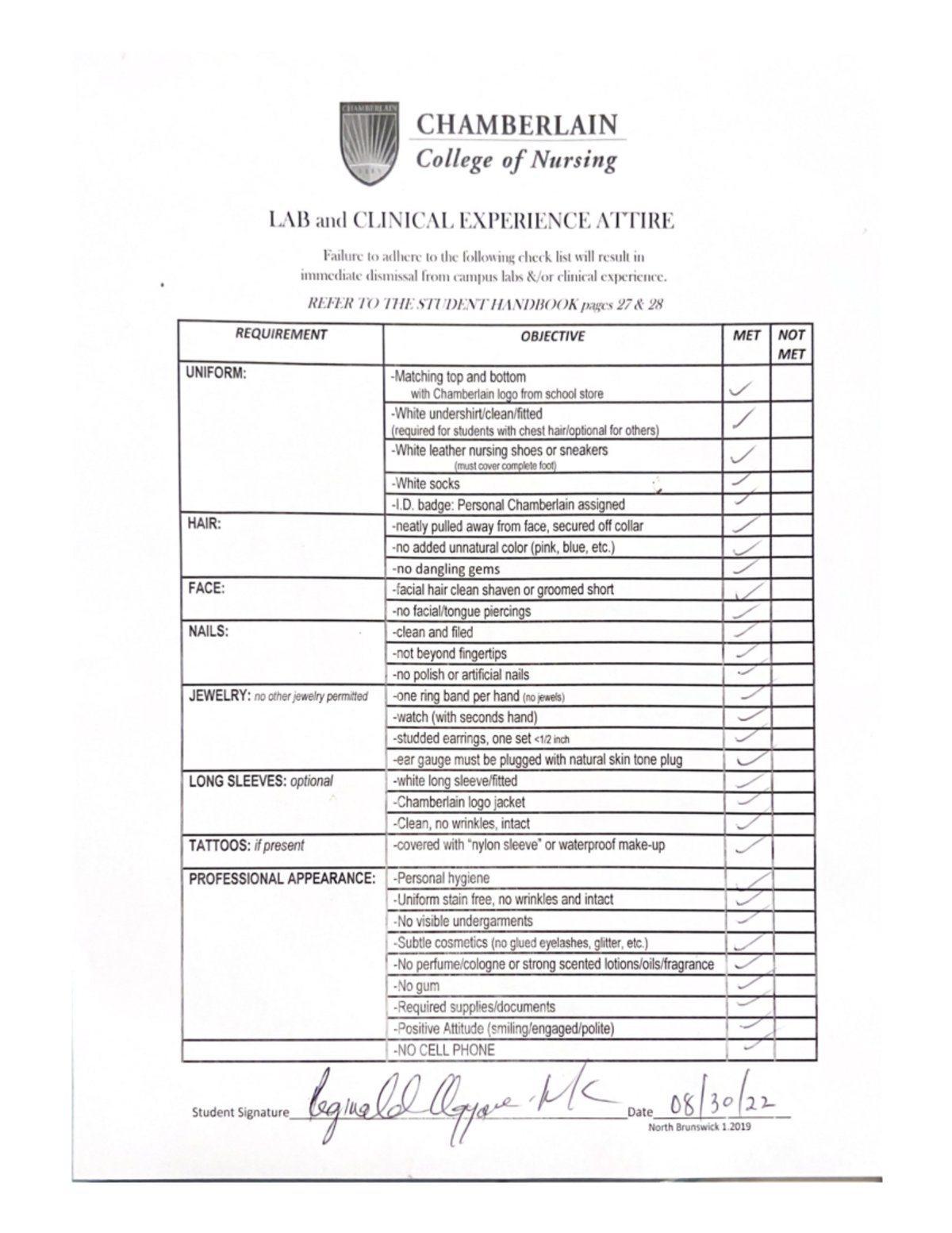 College of Nursing - Checklist - NR-325 - Studocu