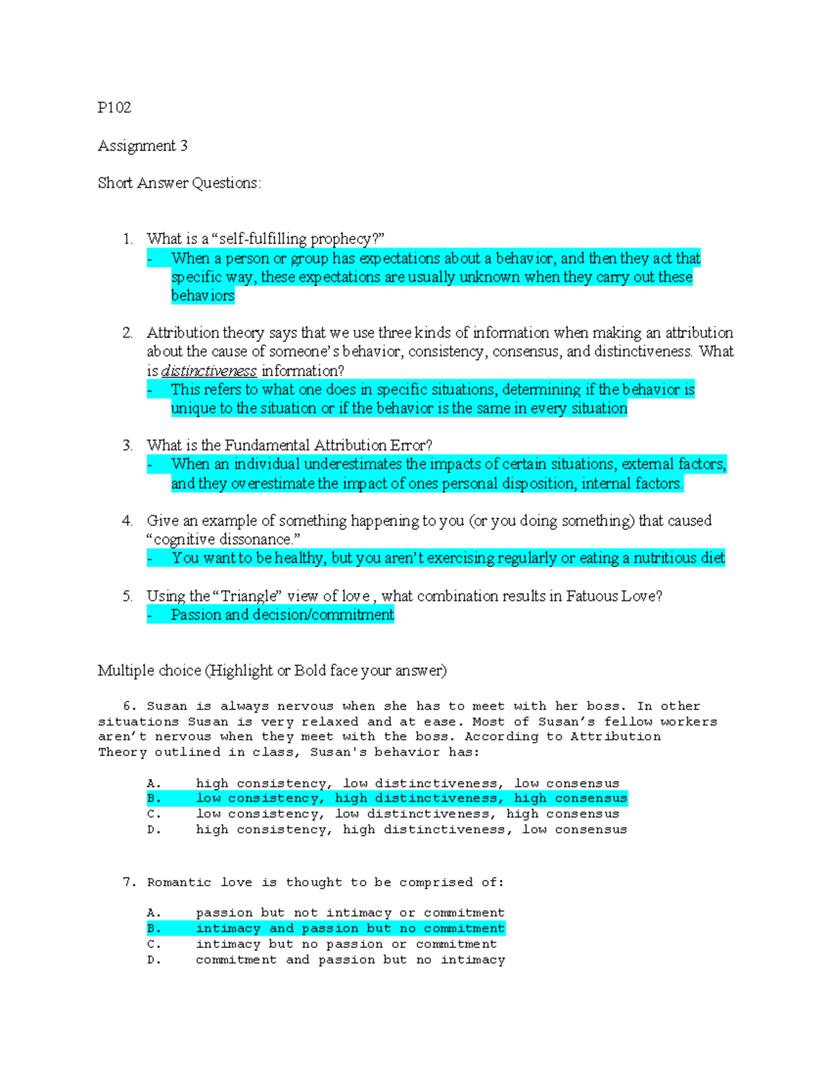 Assignment 3 - P Assignment 3 Short Answer Questions: 1. What is a ...