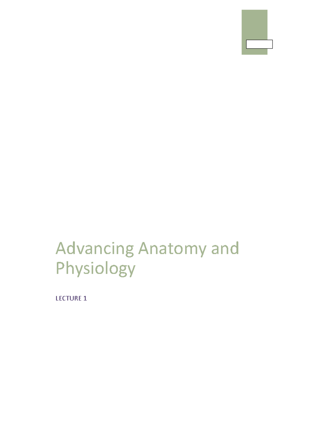 L1- Cells and Anatomical Terms - Advancing Anatomy and Physiology ...