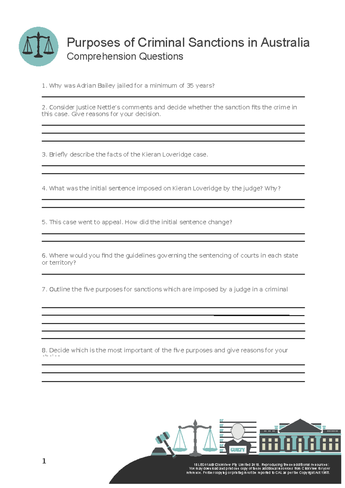 Comprehension Questions Sanctions - Why was Adrian Bailey jailed for a ...