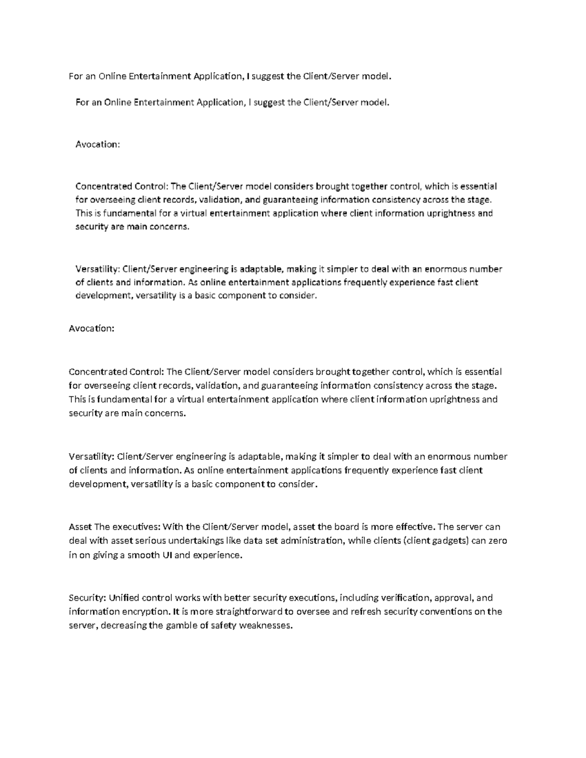 GDB answer - For an Online Entertainment Application, I suggest the ...