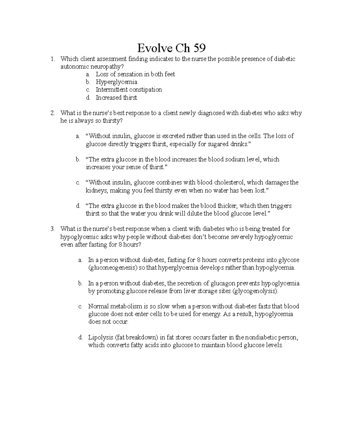 Evolve Ch 59 - Evolve Ch 59 Which client assessment finding indicates ...