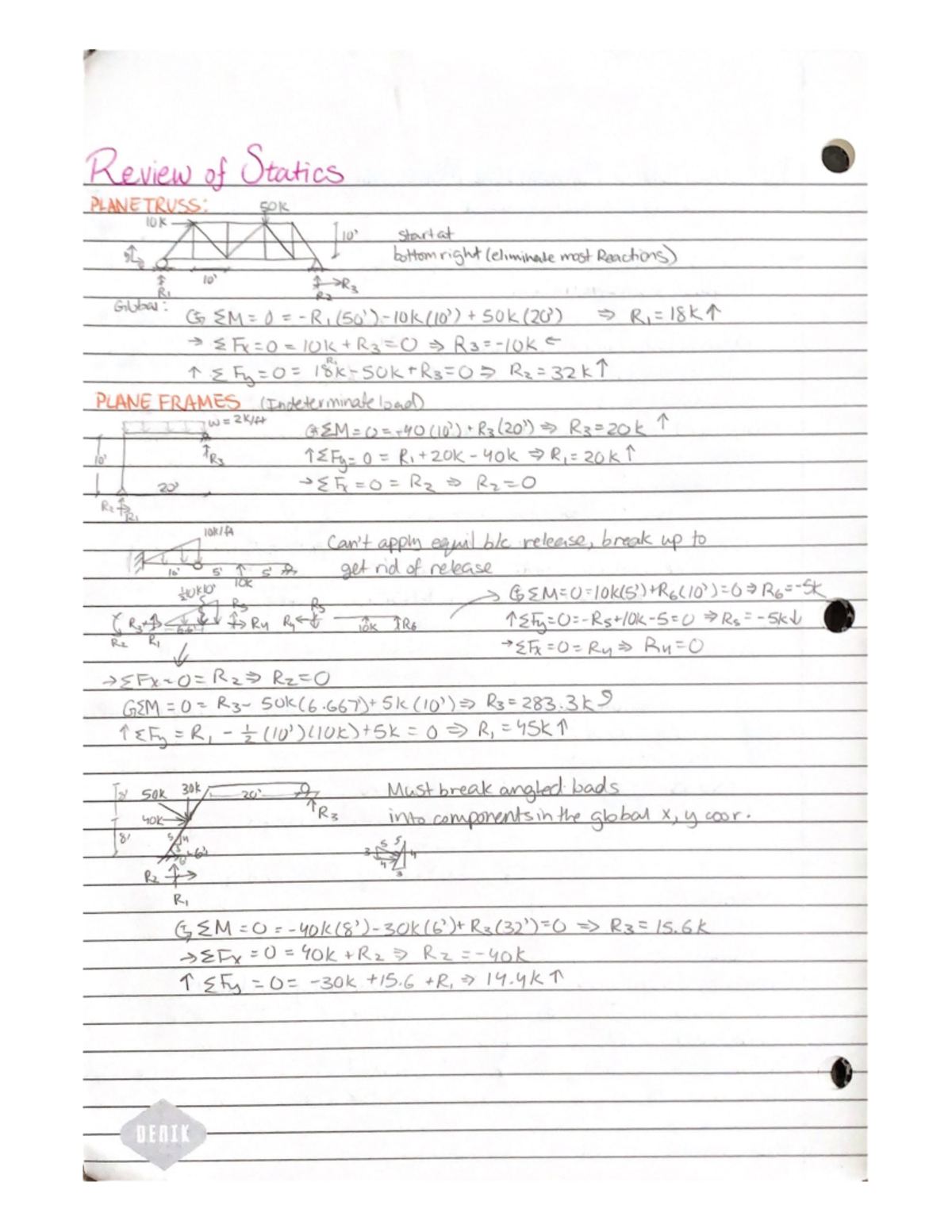 Review Of Statics - 14:180:413 - Studocu