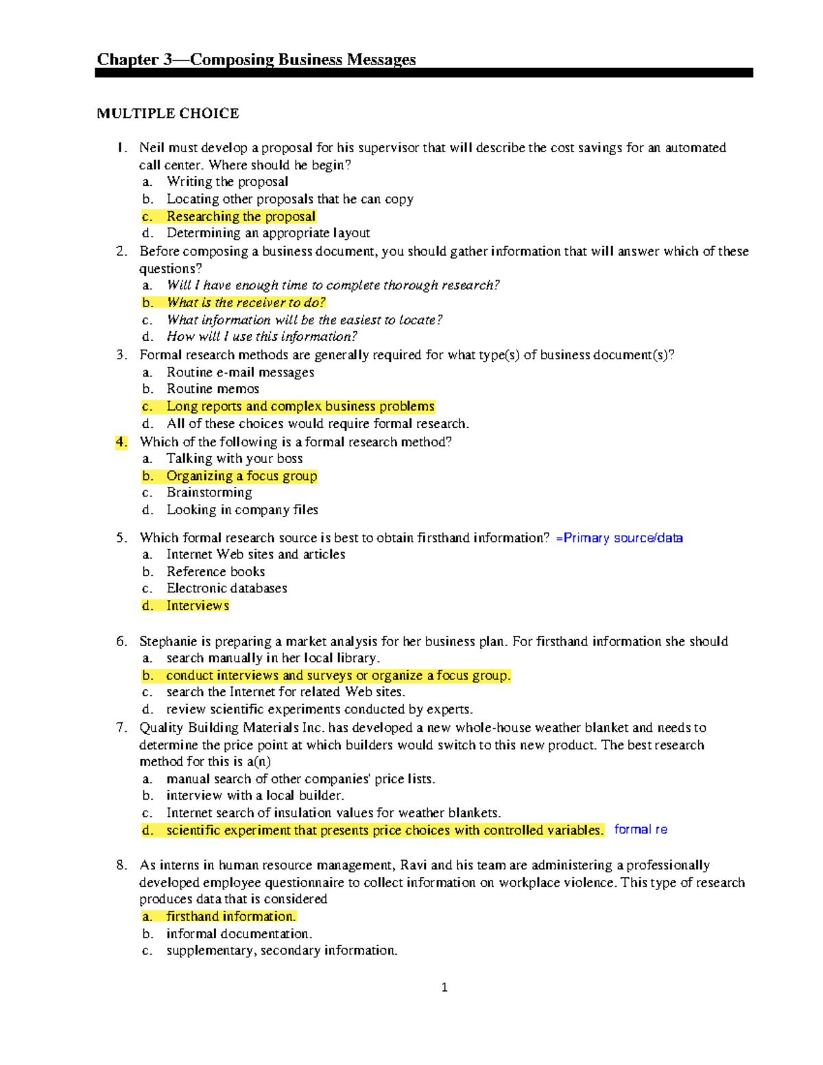Chapter 3 tacn2 business communication - Chapter 3—Composing Business ...