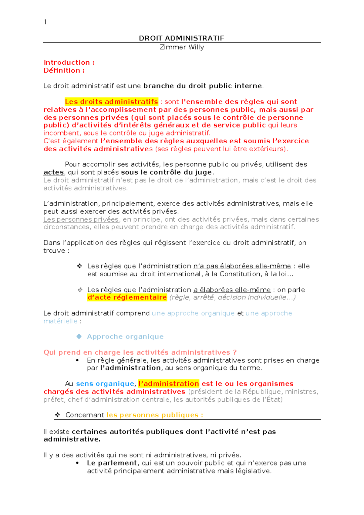 Droit administratif - Les droits administratifs : sont l’ensemble des ...