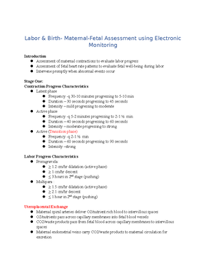 [Solved] SROM PROM AROM PPROM Assess FHT TACO nursing management ...