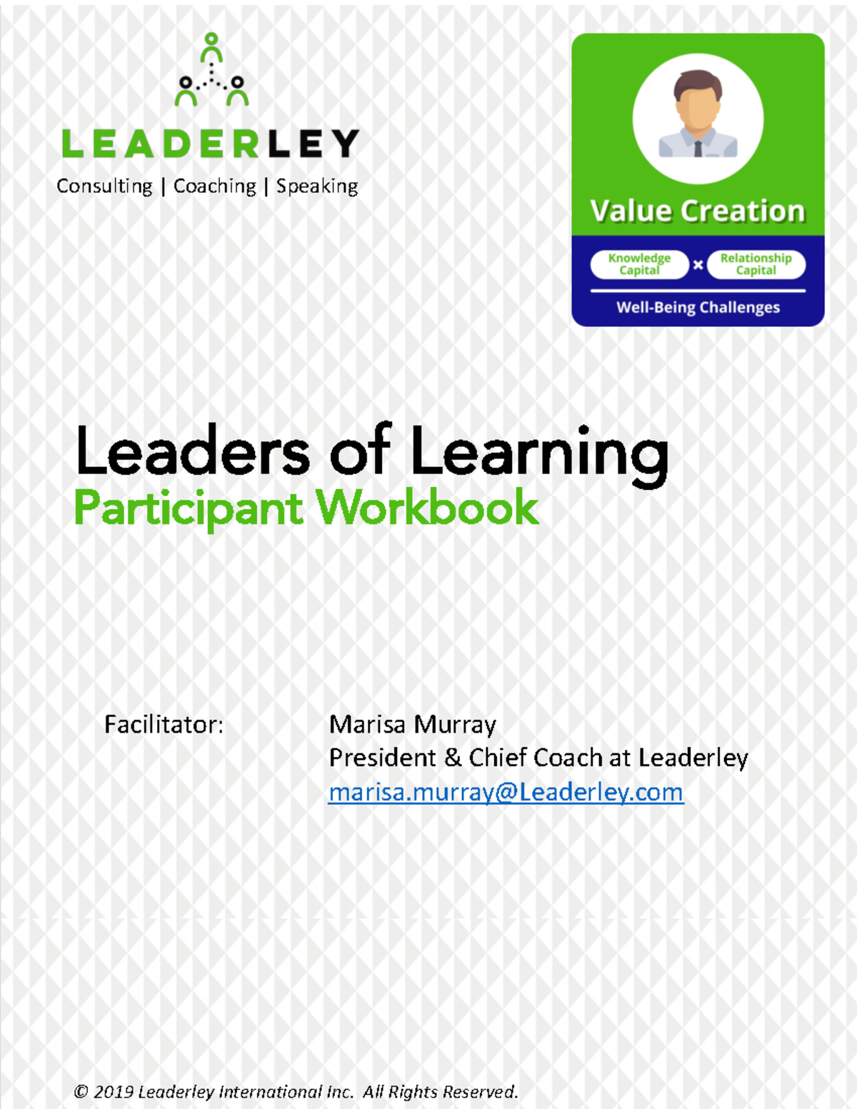 Leaders of Learning Participant Handout 2023 - Leaderley International ...
