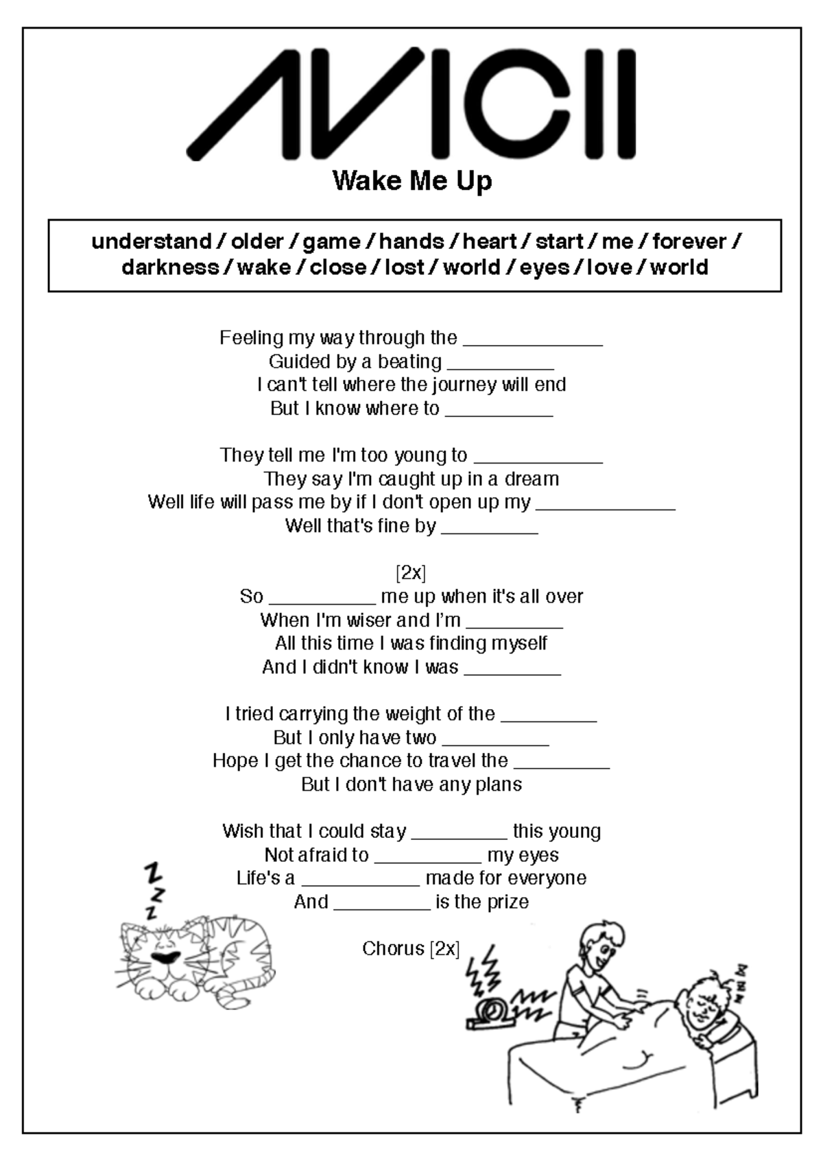 Fill in the gaps Songs - canciones en inglés para rellenar sus huecos ...