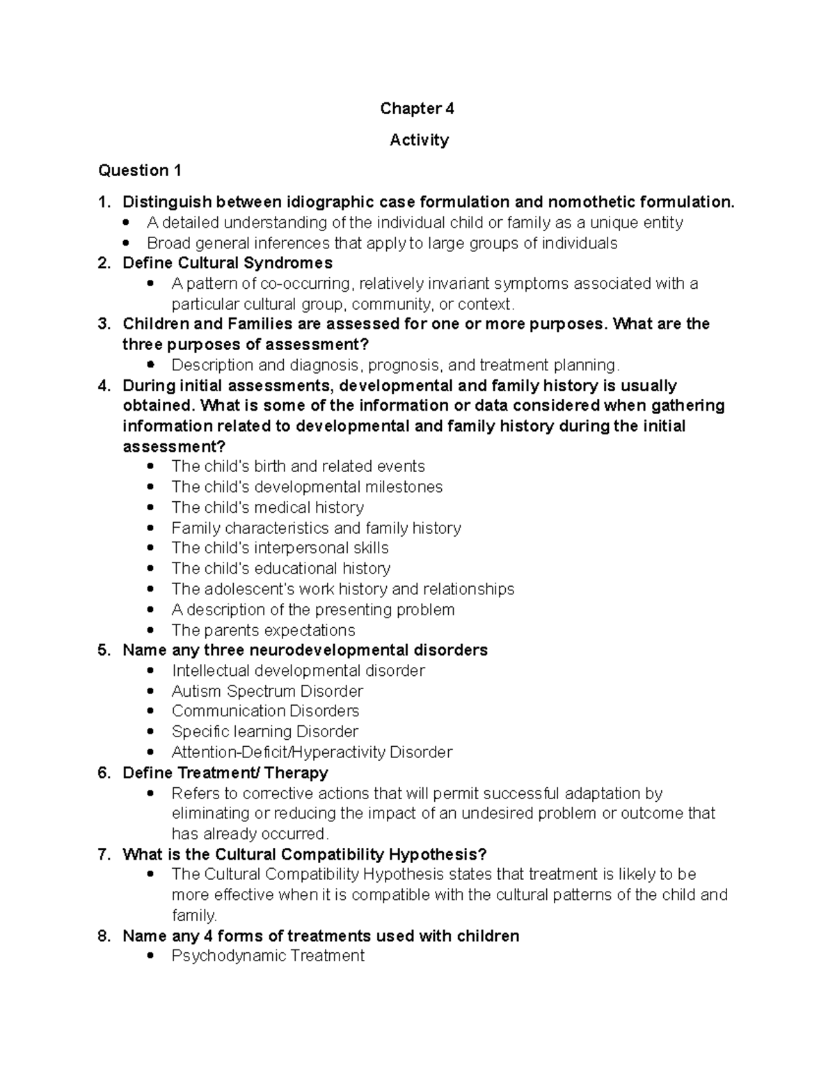 Chapter 4 activity 4 Memorandum - Chapter 4 Activity Question 1 ...