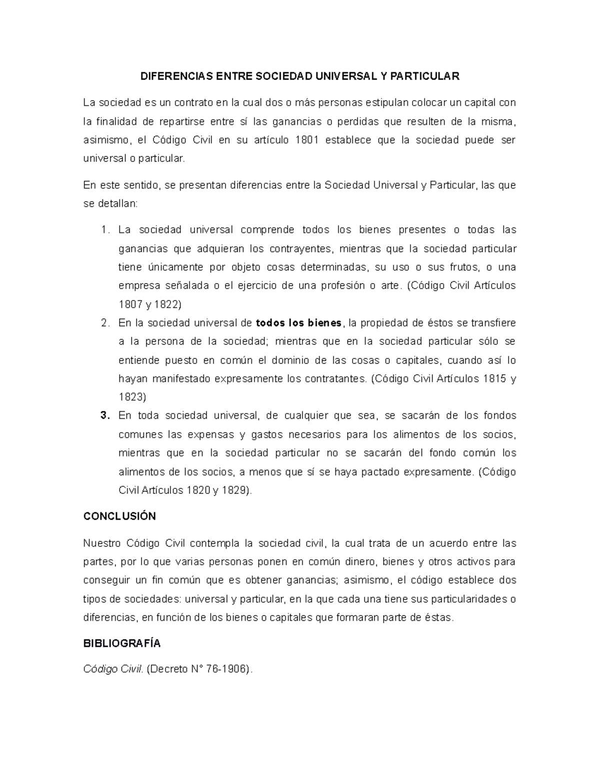 Diferencias - Sociedad Unipersonal Honduras - DIFERENCIAS ENTRE ...