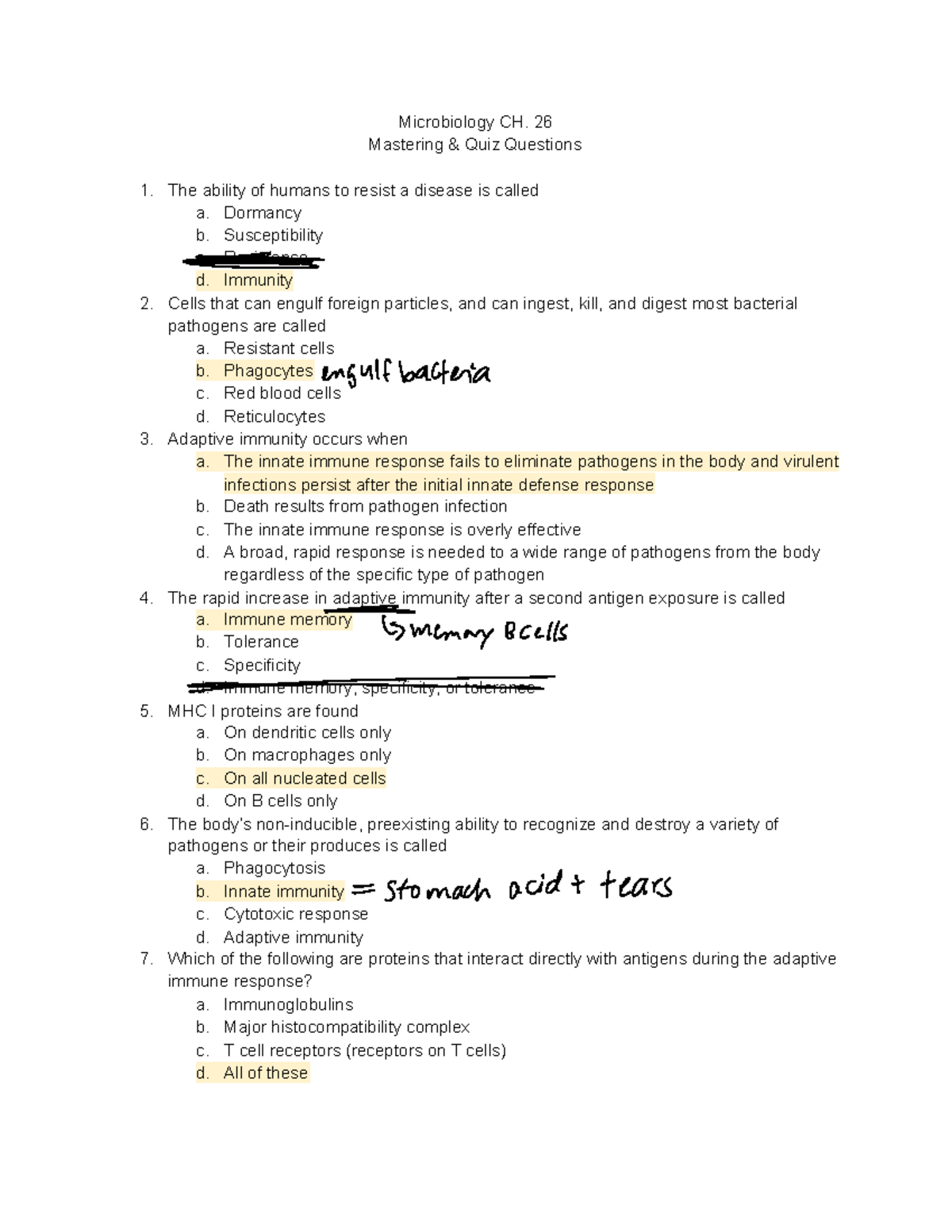 Mastering Micro Chapter 26 - Microbiology CH. 26 Mastering & Quiz ...